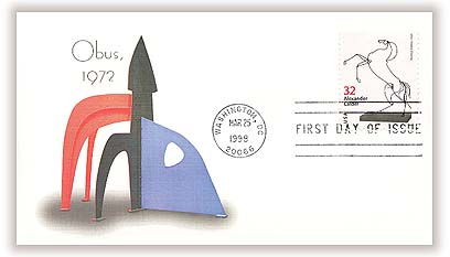 3200 - 1998 32c Alexander Calder: Rearing Stallion - Mystic Stamp Company