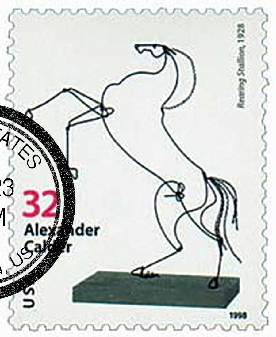 3200 - 1998 32c Alexander Calder: Rearing Stallion - Mystic Stamp Company