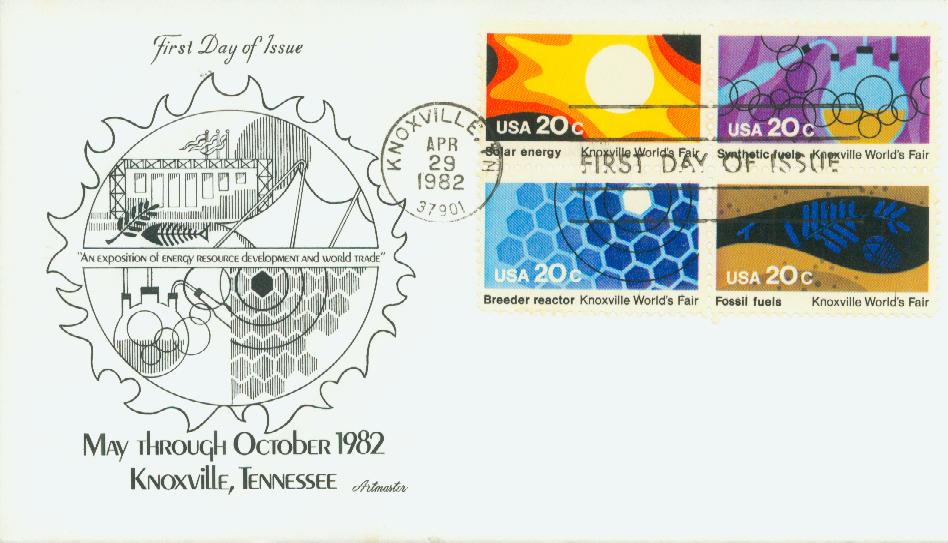 2006-09 - 1982 20c Knoxville World's Fair - Mystic Stamp Company