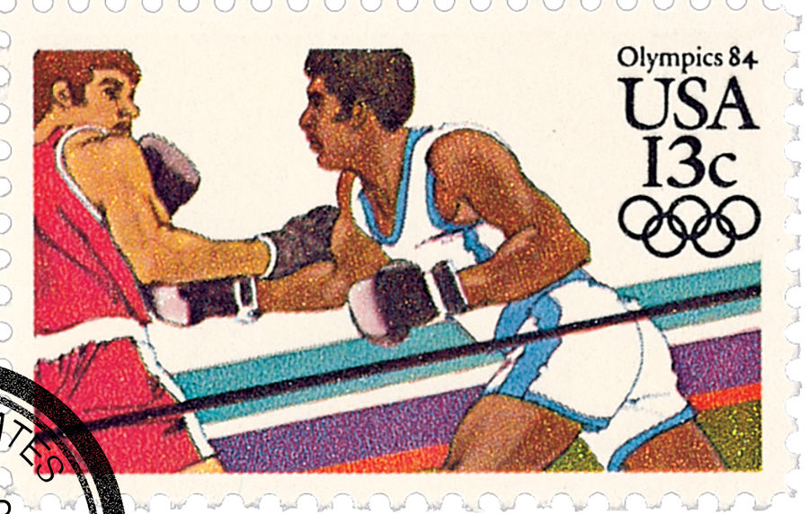 2051 - 1983 13c Los Angeles Summer Olympics: Boxing - Mystic Stamp Company