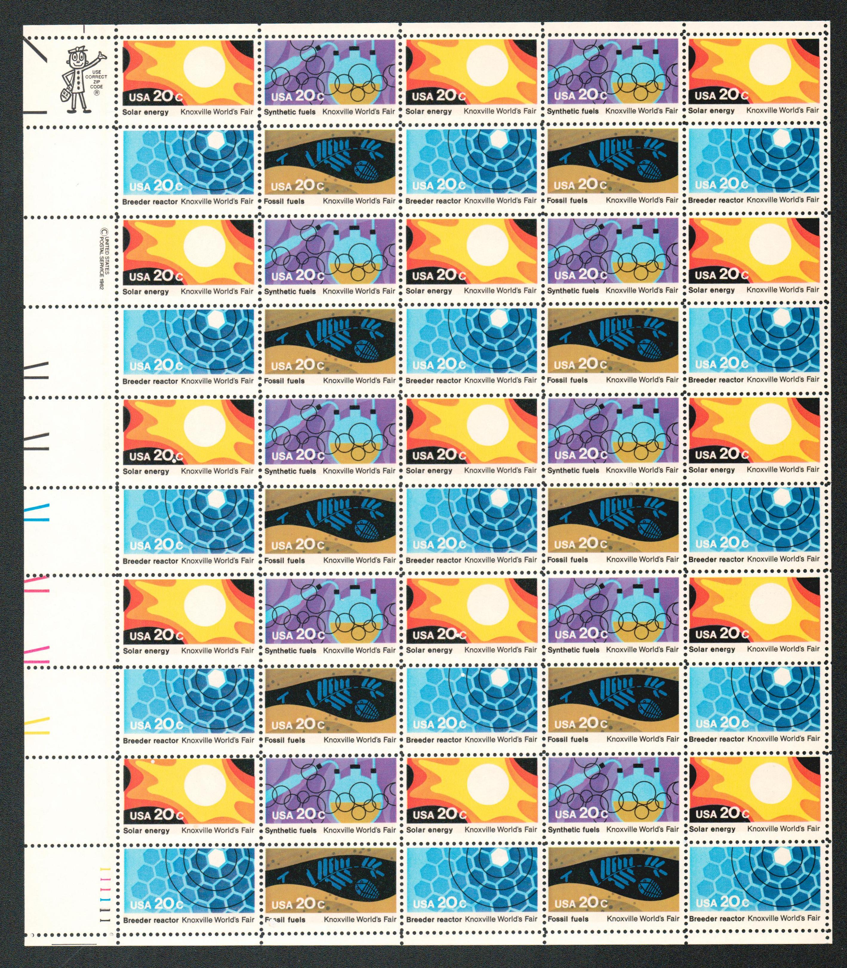 2006-09 - 1982 20c Knoxville World's Fair - Mystic Stamp Company