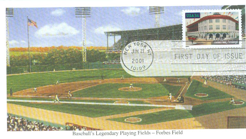 3515 - 2001 34c Legendary Baseball Fields: Forbes Field - Mystic Stamp ...