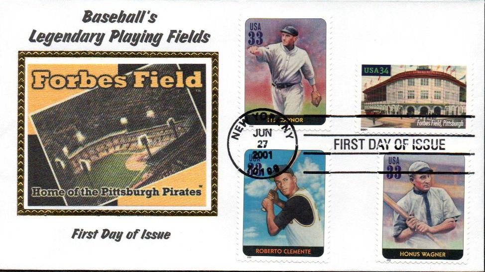 3515 - 2001 34c Legendary Baseball Fields: Forbes Field - Mystic Stamp ...