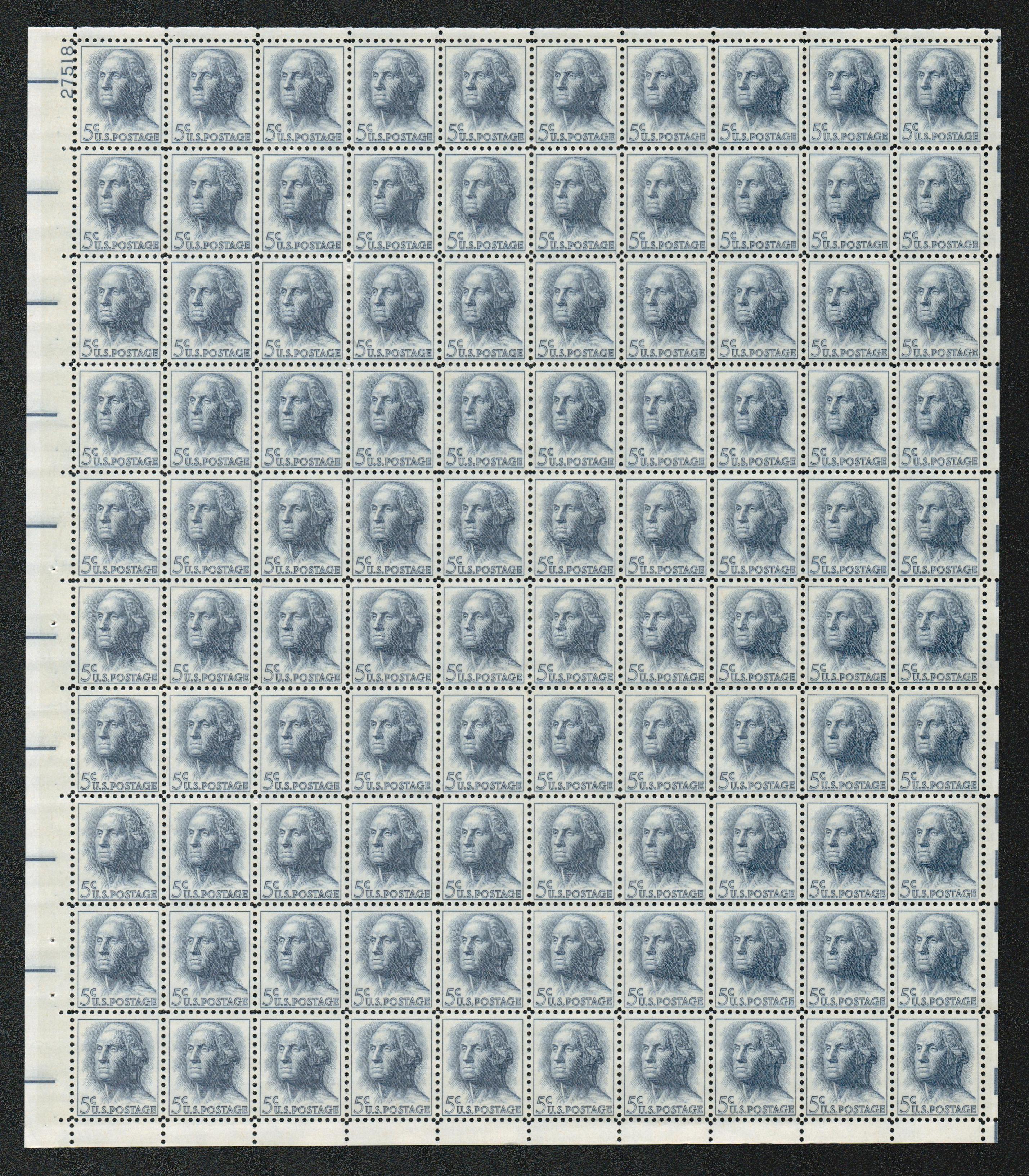 1213 - 1962 5c George Washington - Mystic Stamp Company