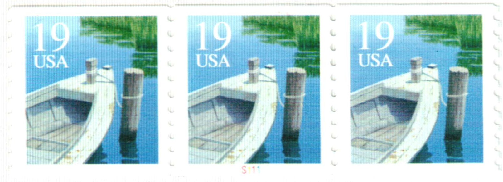 2529C - 1994 19c Fishing Boat, coil, Type II - Mystic Stamp Company