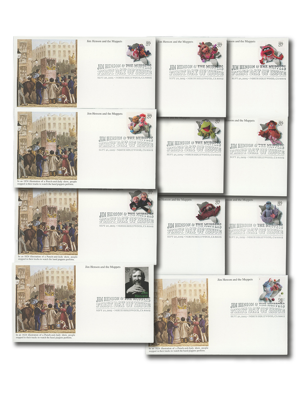 3944 - 2005 37c Jim Henson and The Muppets - Mystic Stamp Company