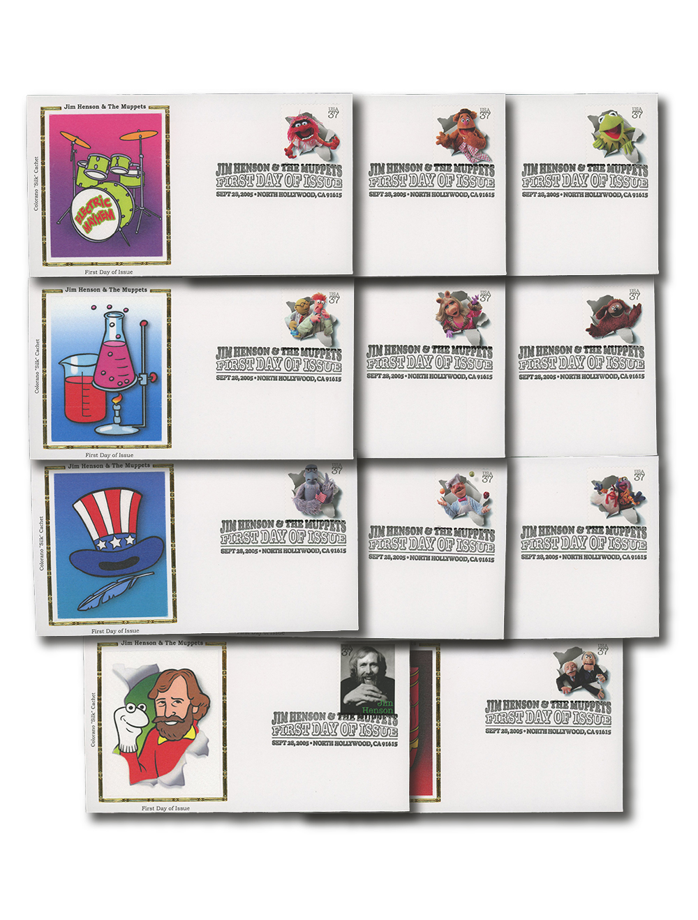 3944 - 2005 37c Jim Henson and The Muppets - Mystic Stamp Company