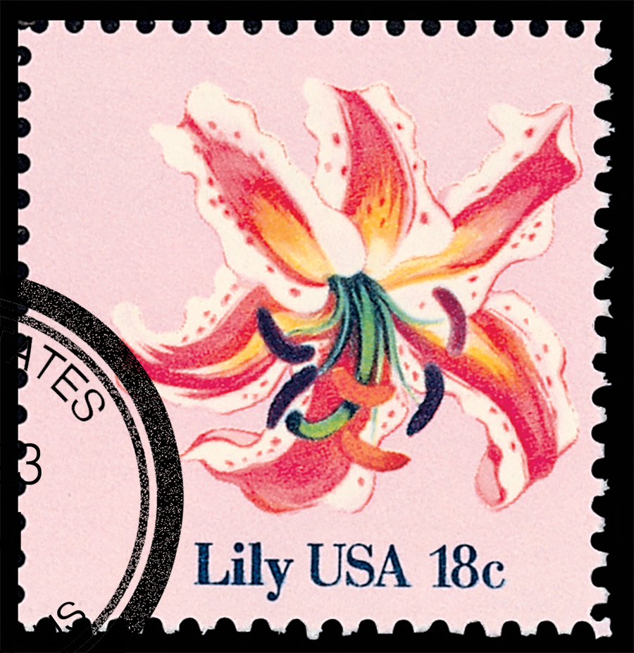 1879 - 1981 18c Flowers: Lily - Mystic Stamp Company