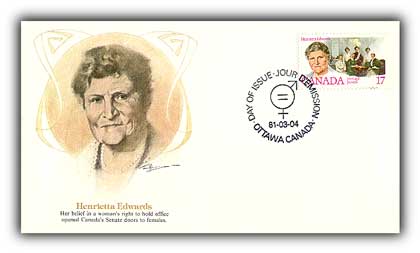 6A882 - 1981 17c Henrietta Edwards - Mystic Stamp Company