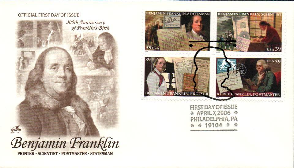 4021-24 - 2006 39c Benjamin Franklin - Mystic Stamp Company