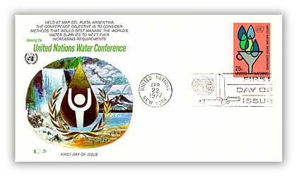 8A284 - 1977 25c United Nations Water Conference - Mystic Stamp Company