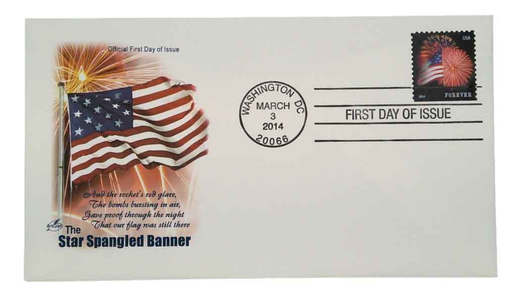 4869 - 2014 First-Class Forever Stamp - The Star Spangled Banner (CCL ...