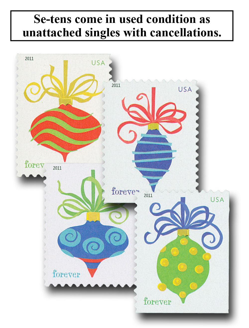 4571-74 - 2011 First-Class Forever Stamp - Contemporary Christmas ...