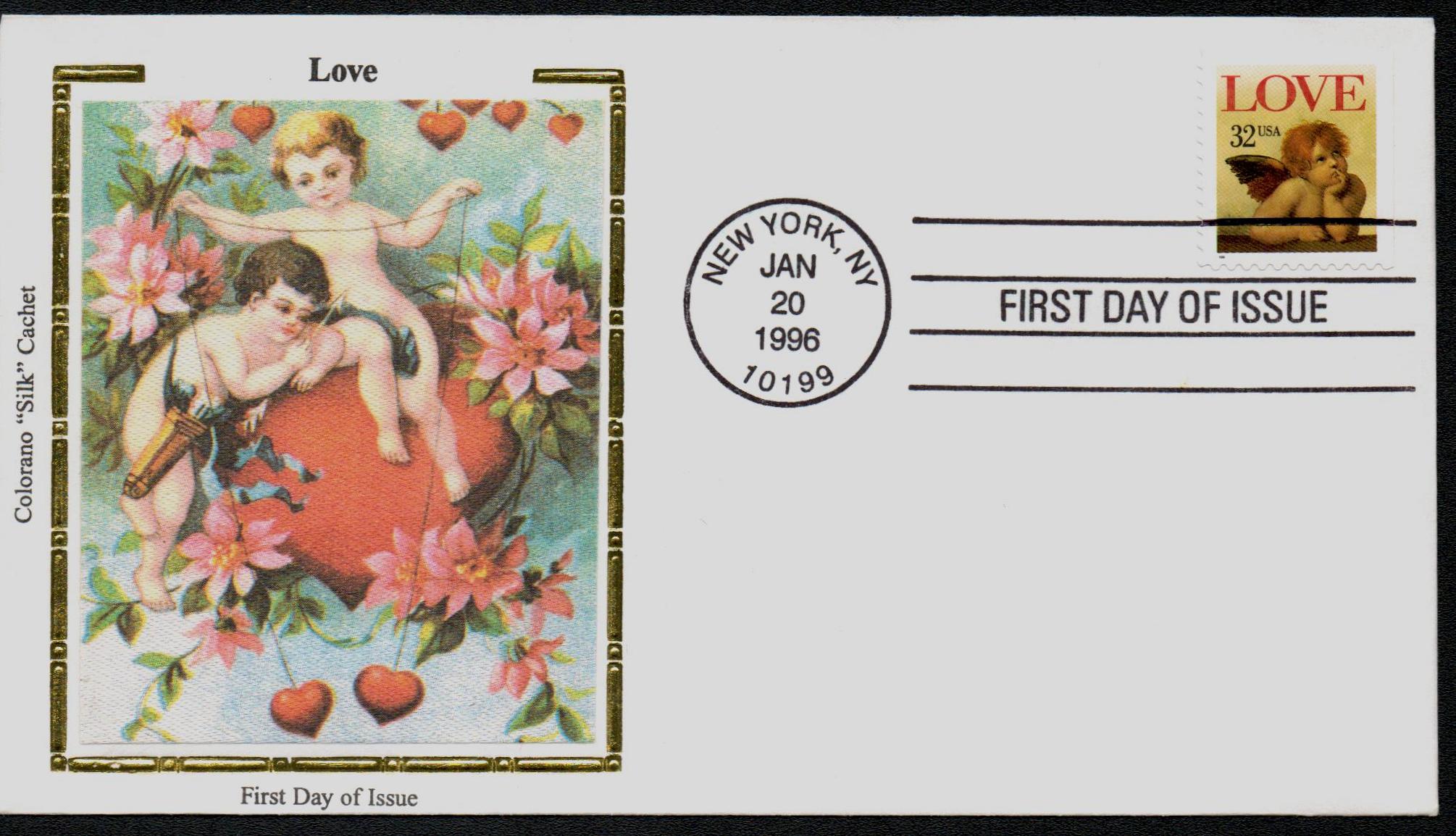 3030 - 1996 32c Love Series: Cherub - Mystic Stamp Company