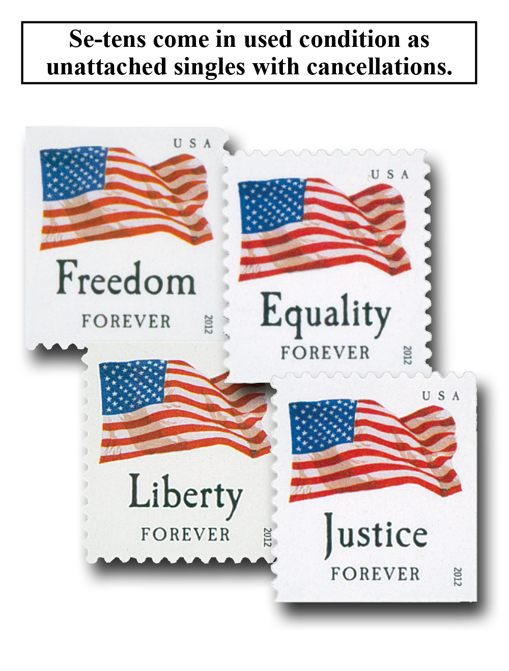 4645-48 - 2012 First-Class Forever Stamp - U.S. Flags: Equality ...
