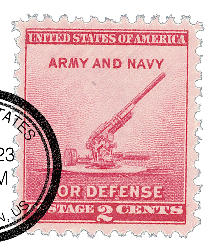 900 - 1940 2c Anti-Aircraft Gun - Mystic Stamp Company