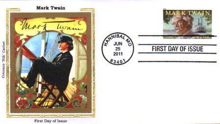 4545 - 2011 First-Class Forever Stamp - Mark Twain - Mystic Stamp Company