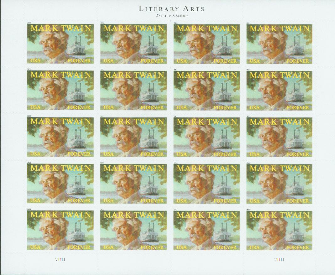 4545 - 2011 First-Class Forever Stamp - Mark Twain - Mystic Stamp Company