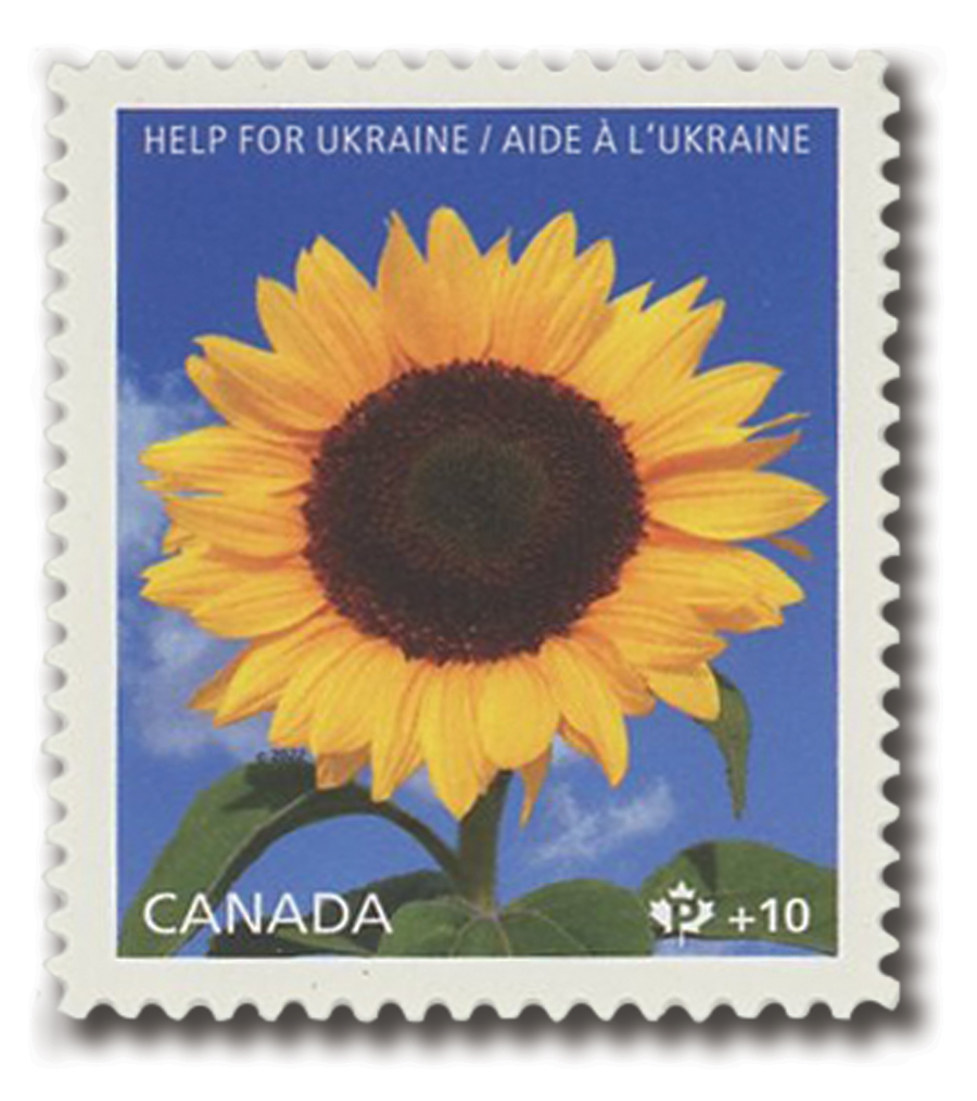 MFN361 - 2022 Sunflowers: Help for Ukraine, Single Mint Stamp from ...