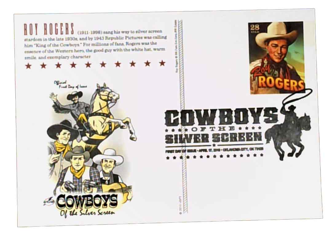 UX597 - 2010 28c Roy Rogers postcard - Mystic Stamp Company