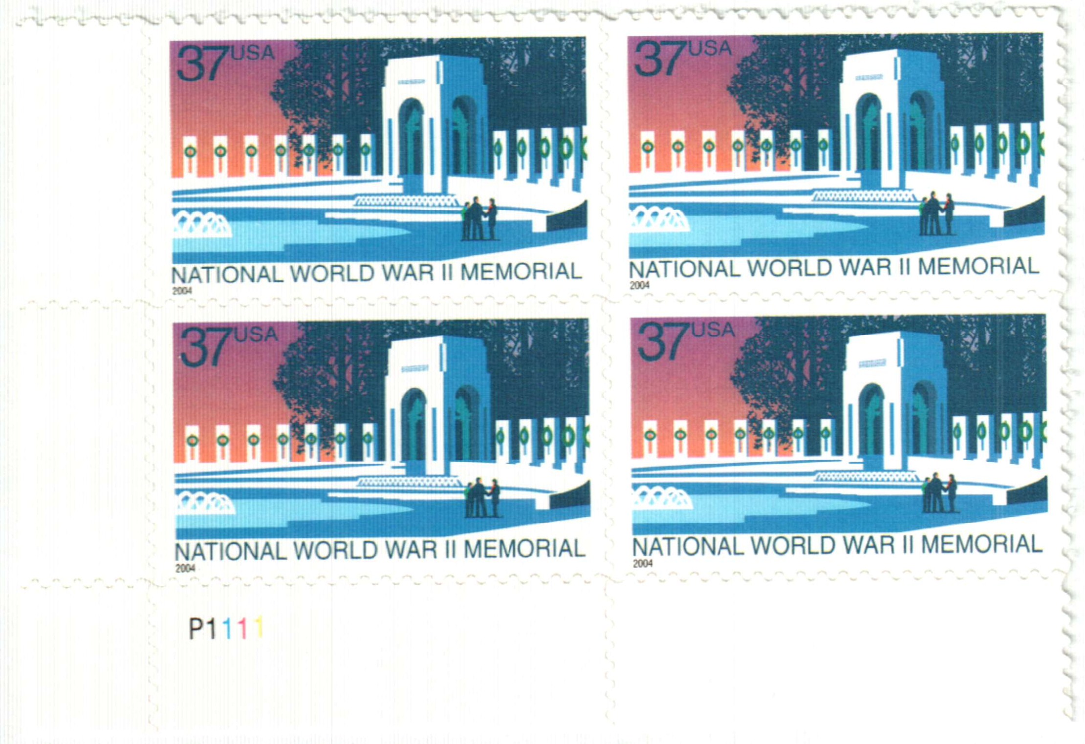 3862 - 2004 37c National World War II Memorial - Mystic Stamp Company