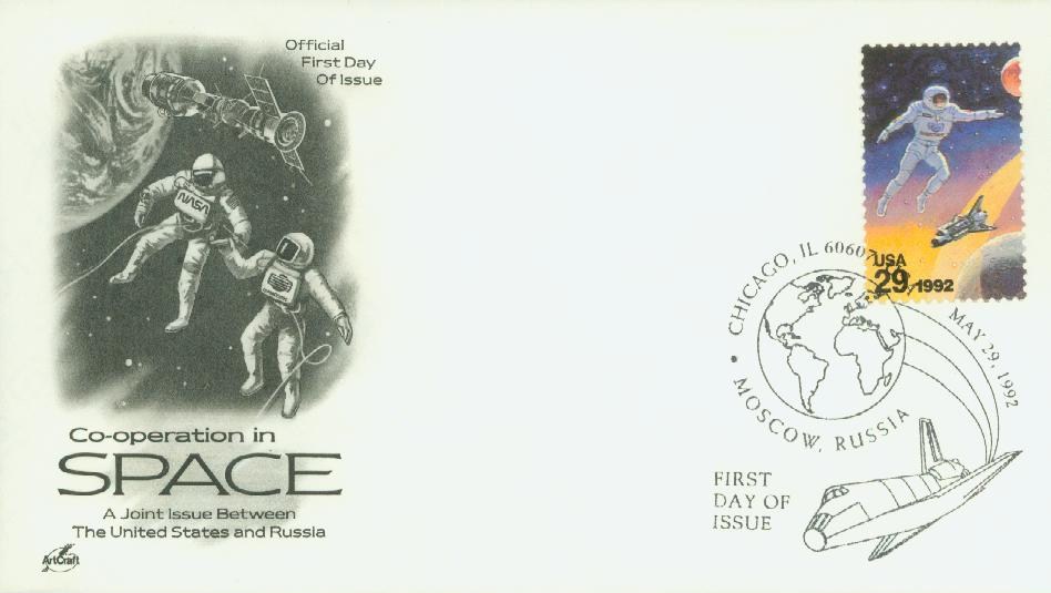 2631 - 1992 29c Space Accomplishments: Soviet Cosmonaut - Mystic Stamp ...