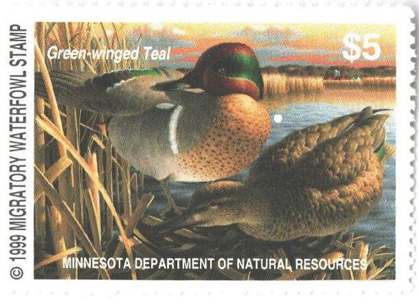SDMN23 - 1999 Minnesota State Duck Stamp - Mystic Stamp Company