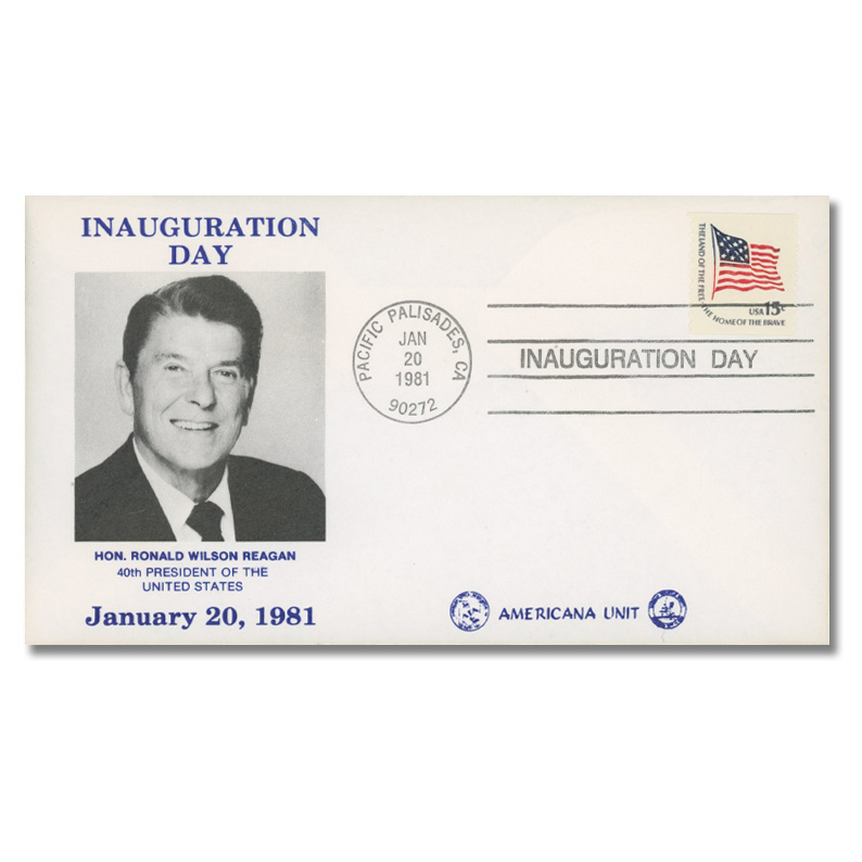 IC 1981 - 1981 Inauguration Cover - President Ronald Reagan - Mystic ...