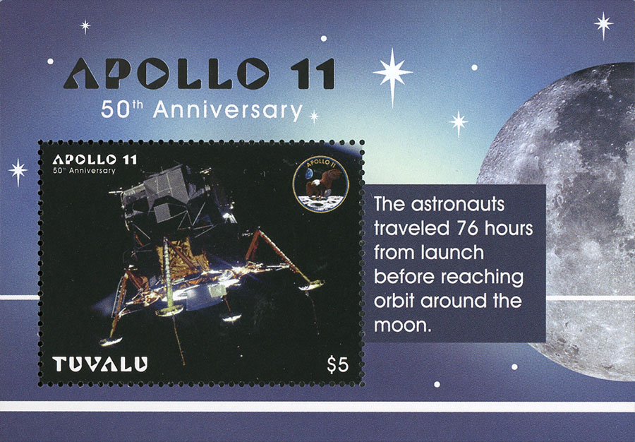 M12449 2018 5 Apollo 11 Moon Landing 50th Anniversary Mint