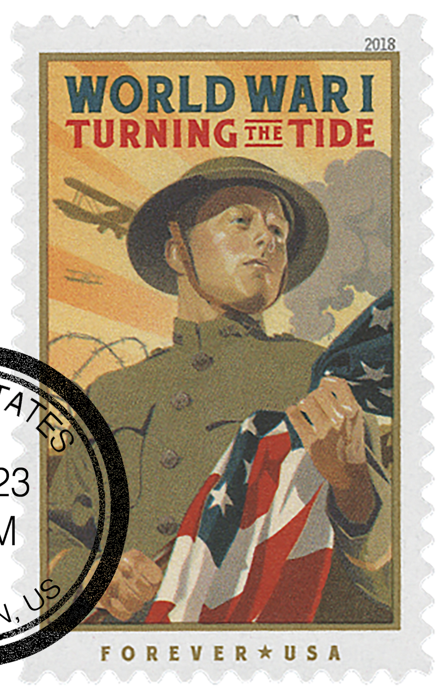 5300 - 2018 First-Class Forever Stamp - World War I: Turning the Tide ...