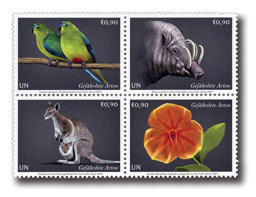 UNV670-73 - 2021 0,90 Endangered Species - Mystic Stamp Company
