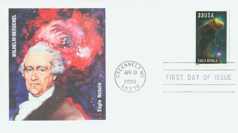 3384 - 2000 33c Edwin Powell Hubble: Eagle Nebula - Mystic Stamp Company