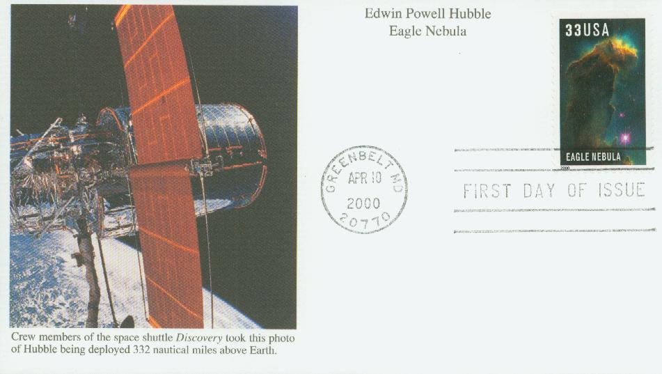 3384 - 2000 33c Edwin Powell Hubble: Eagle Nebula - Mystic Stamp Company