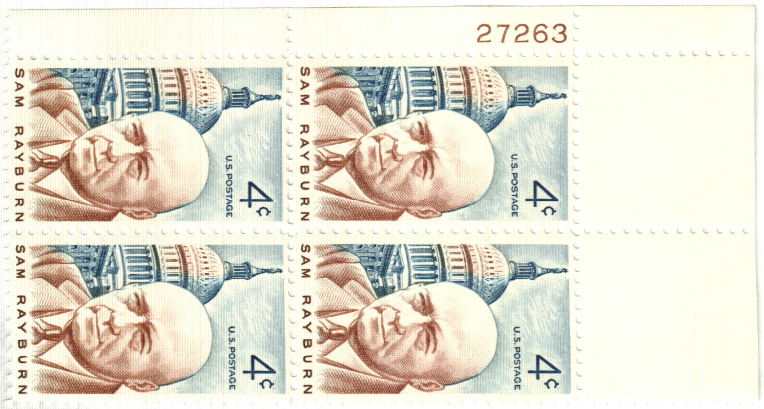 1202 - 1962 4c Sam Rayburn - Mystic Stamp Company