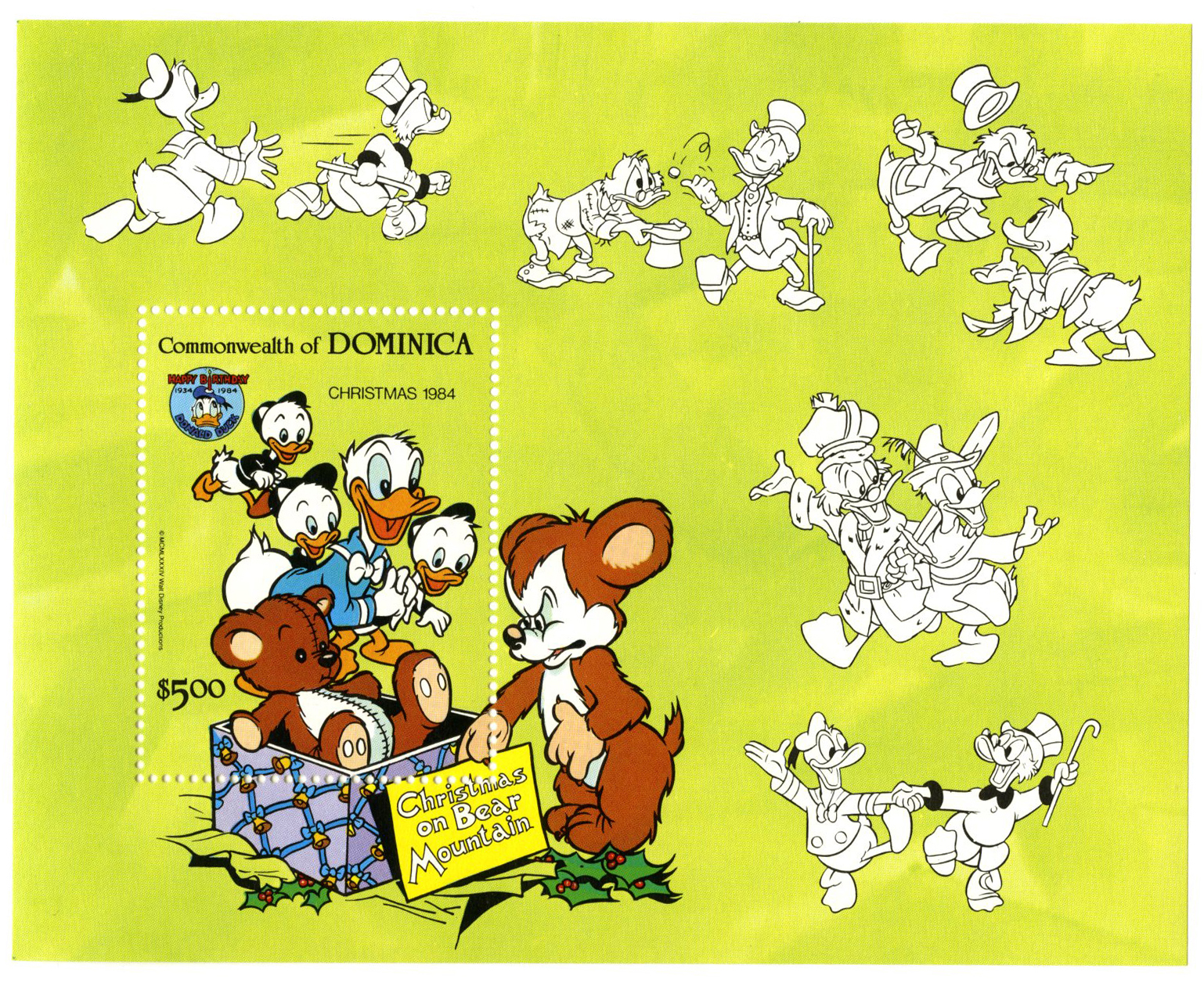 MDS255B - 1984 Disney Christmas Celebrates Donald Duck's 50th Birthday ...