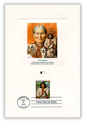 4902068 - 1994 Laramie Cancel, Geronimo PFCD - Mystic Stamp Company