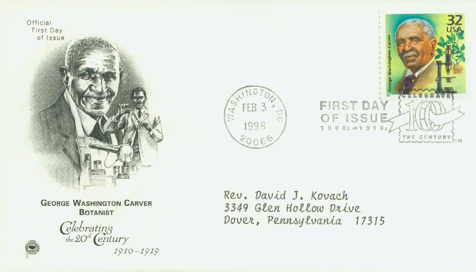 3183c - 1998 32c Celebrate the Century - 1910s: George Washington ...