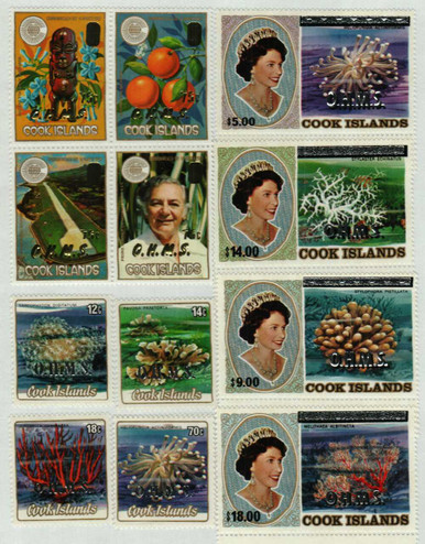 O41-53 - 1986-90 Cook Islands - Mystic Stamp Company