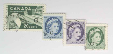 O41//45 - 1955-56 Canada - Mystic Stamp Company