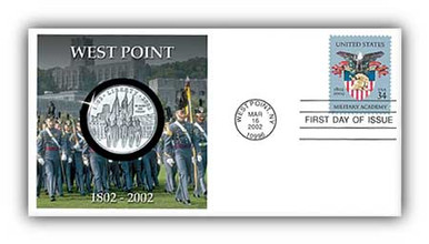 59710A - 2002 West Point Coin First Day Cover - Mystic Stamp Company