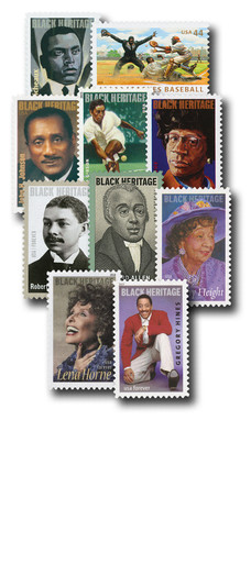 4464/5349 - 2010s Black Heritage Collection, 10 stamps - Mystic Stamp ...