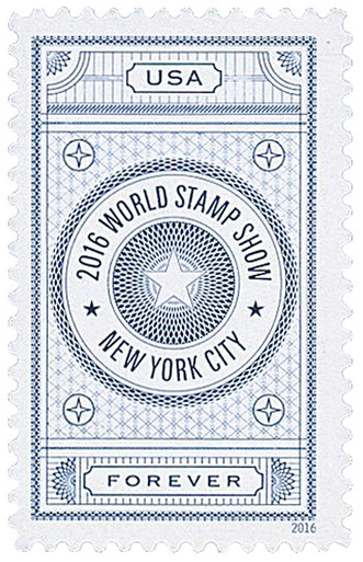 5062 - 2016 First-Class Forever Stamp - World Stamp Show: Blue Vignette ...