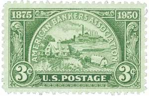 987 - 1950 3c American Bankers Association - Mystic Stamp Company