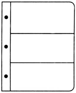 6948KP - Lucidview III 12 x 8 3-Pocket First Day Cover Pages, Clear ...