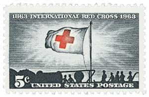 1239 - 1963 5c International Red Cross Centennial - Mystic Stamp Company