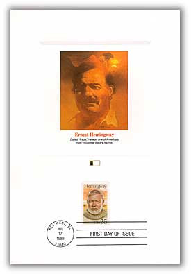 55759 - 1989 Ernest Hemingway Proofcard - Mystic Stamp Company