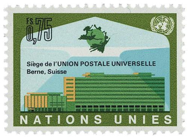 UNG18 - 1971 Universal Postal Union Headquarters - Mystic Stamp Company