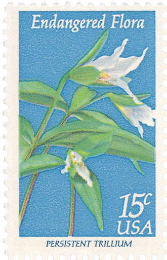1783 - 1979 15c Endangered Flora: Persistent Trillium - Mystic Stamp ...