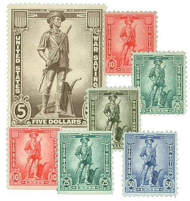 WS7-13 - 1942-43 WWII War Savings Stamps - Mystic Stamp Company