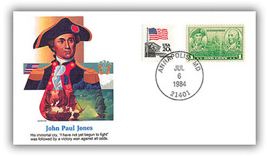 20010 - 1984 John Paul Jones Commemorative Cover - Mystic Stamp Company